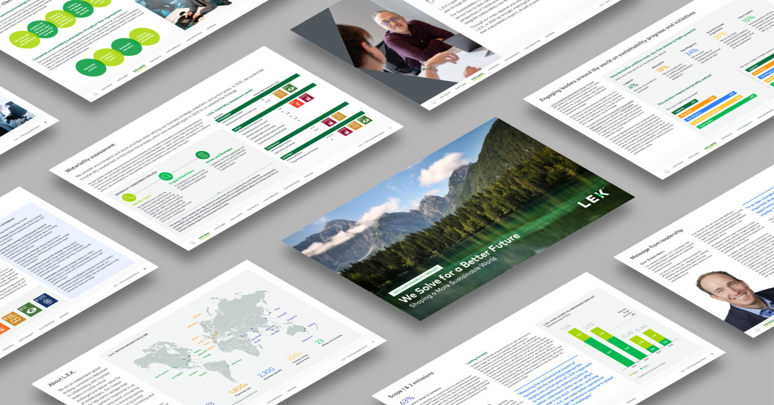 Sustainability Report Portfolio & CSR Report Examples | OBATA